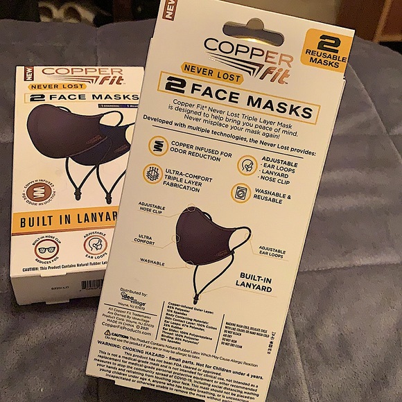Copper Fit | Other | Copper Fit Never Lost Face Mask | Poshmark